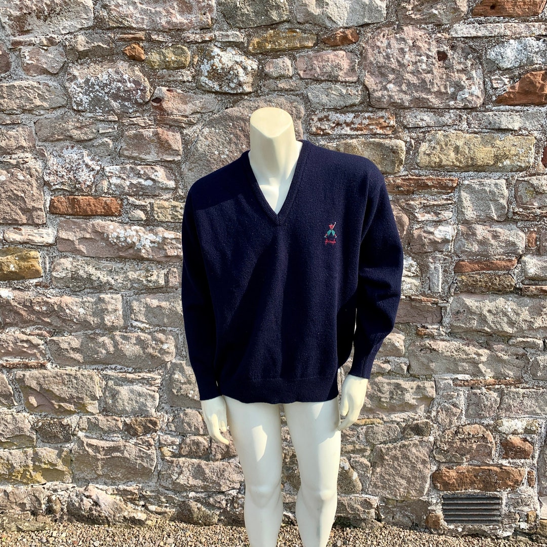 Quality Retro Navy Nick Faldo Golfing Jersey Jumper by Pringle of ...