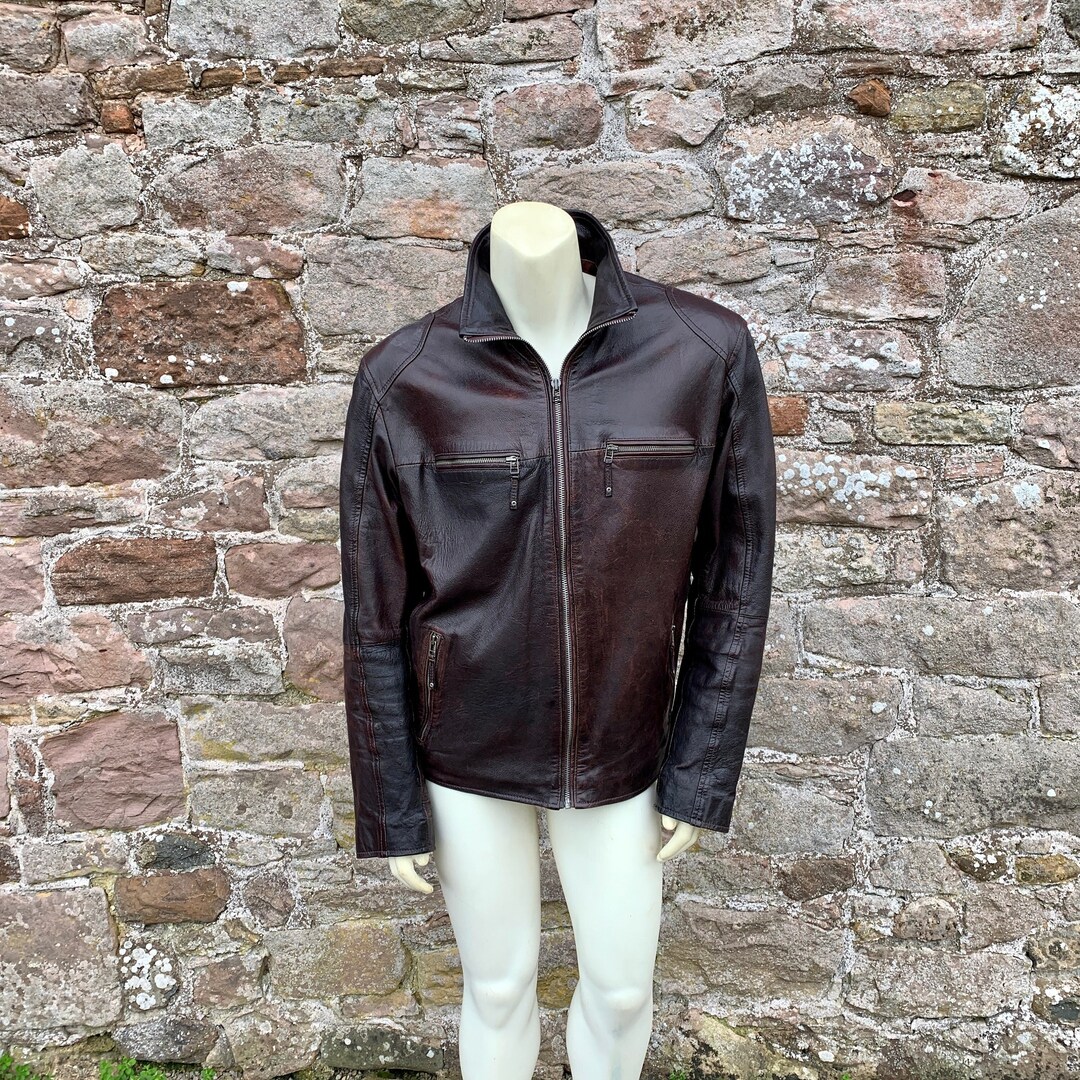 Stunning Retro Mens Aviation, Pilot or Biker Style Jacket in Quality ...