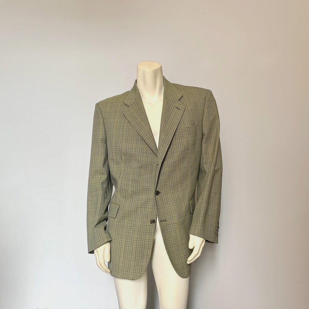 Tweed Hacking Jacket- Vintage Pure New Wool 3 Button " Old School ...