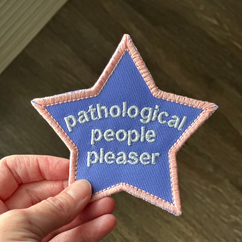 Pathological People Pleaser Iron on Patch Imperfect Version - Etsy