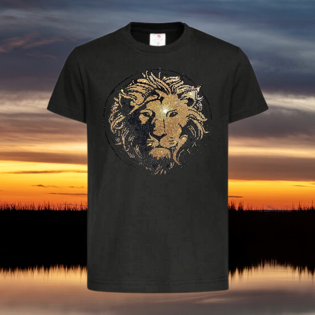Lion Rhinestone Transfer: Bling Iron-on Patch (12.5" X 12") - Etsy