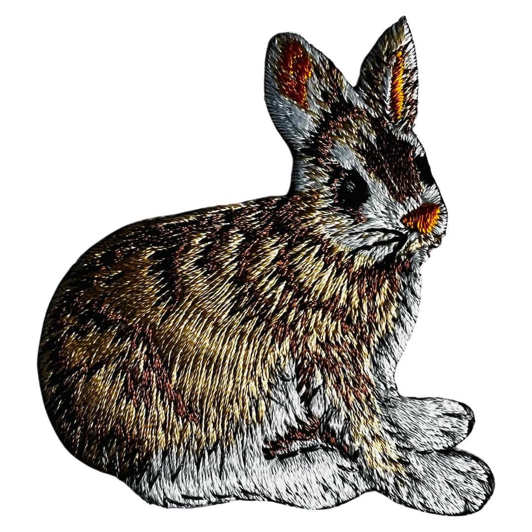 Rabbit İron on Embroidery Patch Design for Clothes by Rhinify , Heat ...