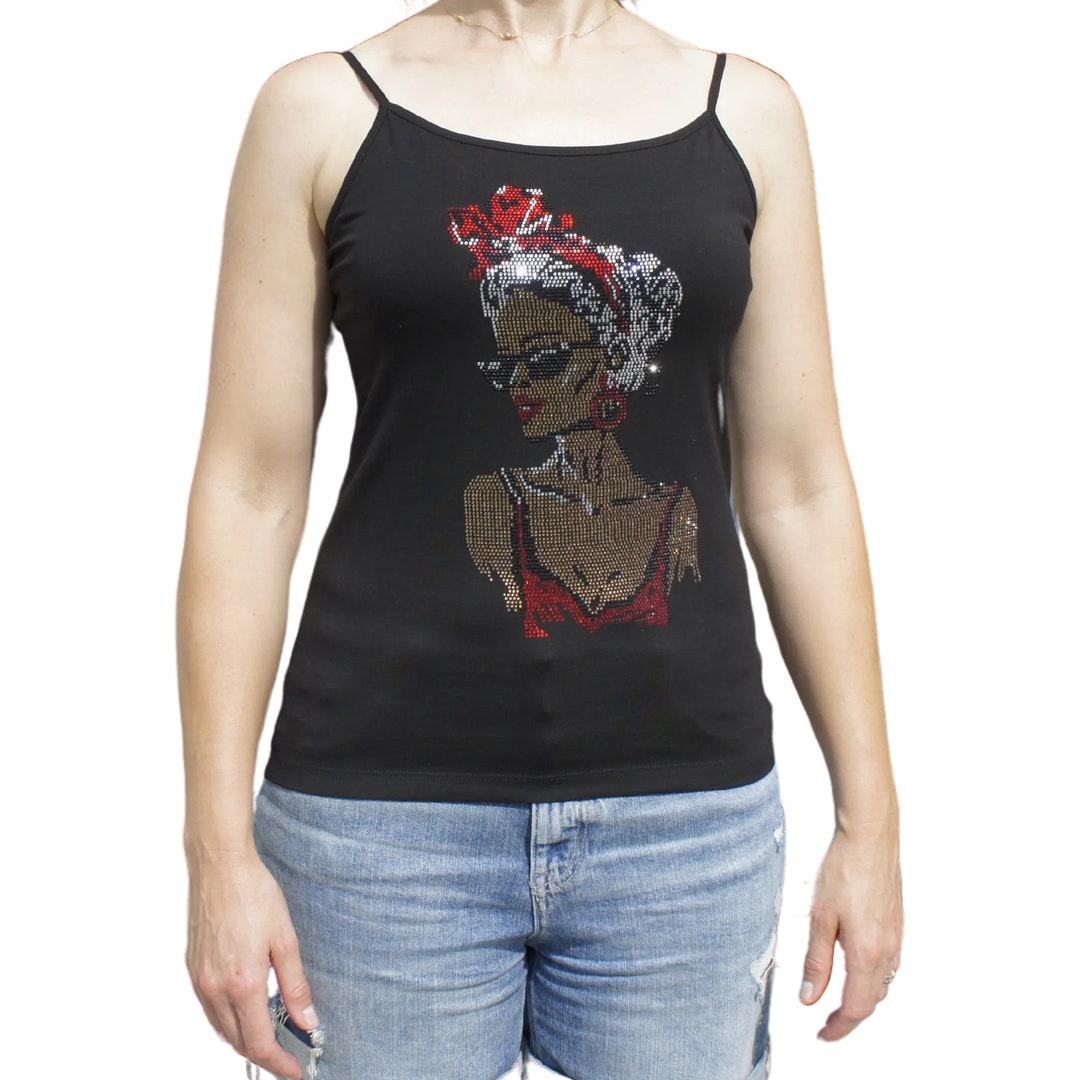 Bandana Girl Rhinestone Iron on Transfer: Heat Transfer Patch - Etsy