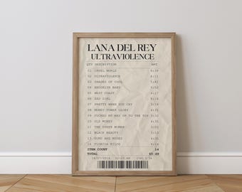 Custom Lana Del Rey ultraviolence Album Digital Poster Download - Etsy