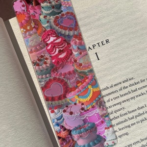 Cake Bookmark, Coquette Bookmark, Girly Bookmark, Y2k Bookmark, Booktok ...