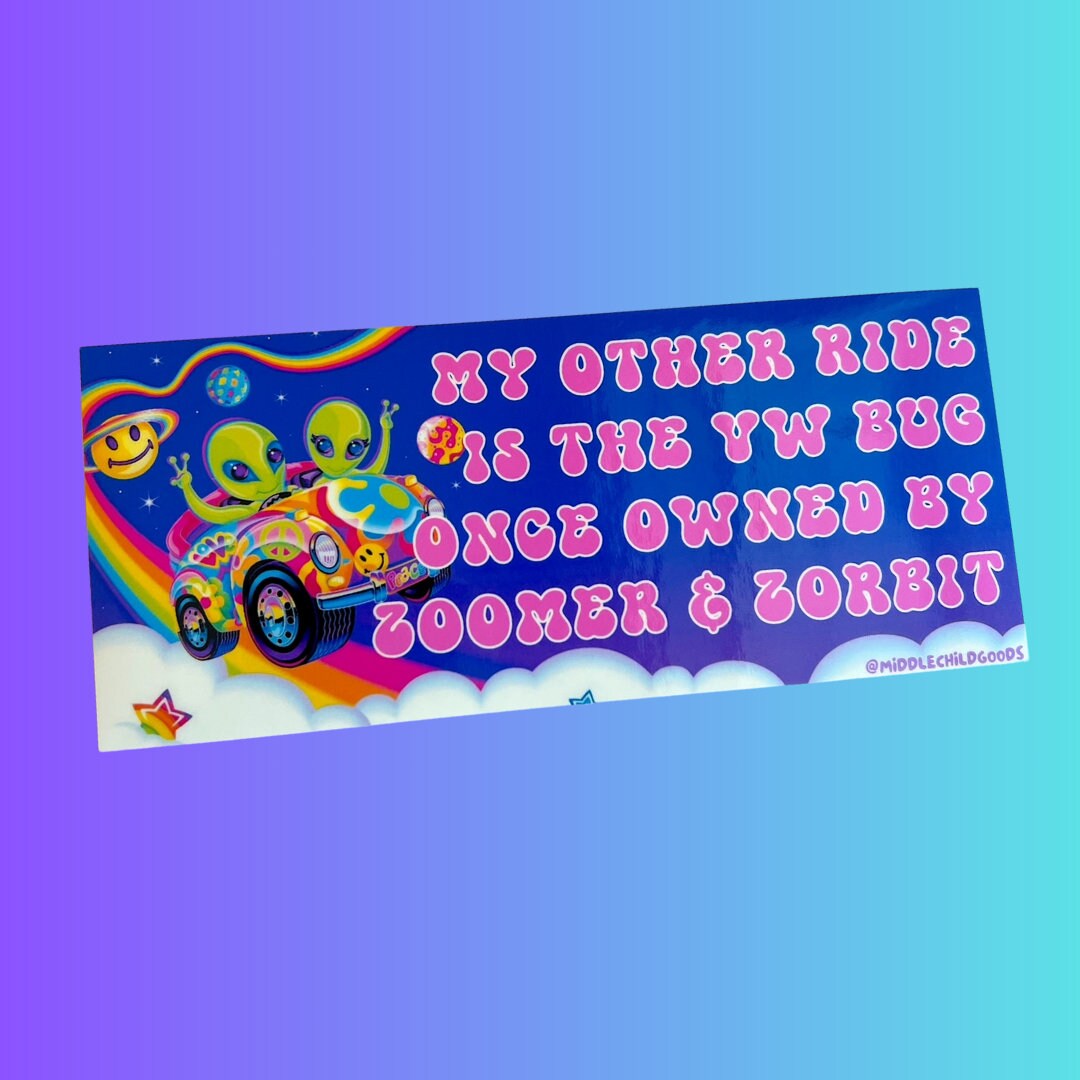 90s Aliens Bumper Sticker, Millennial Sticker, Kidcore Sticker ...