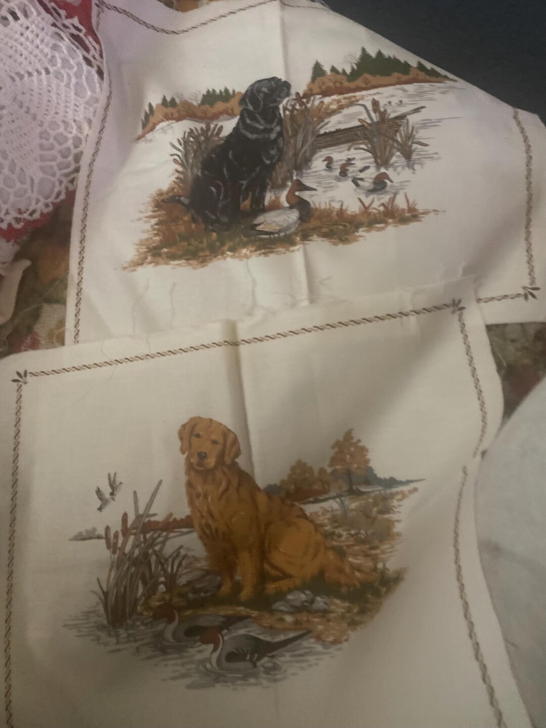 CRANSTON Prints Works Duck Hunting Pillow Quilt Blocks Panels Cotton ...