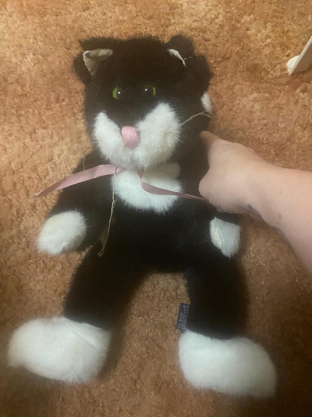 Boyds Bear Socks the Cat Boyds the Plush Kitten Animal Jointed Stuffed ...