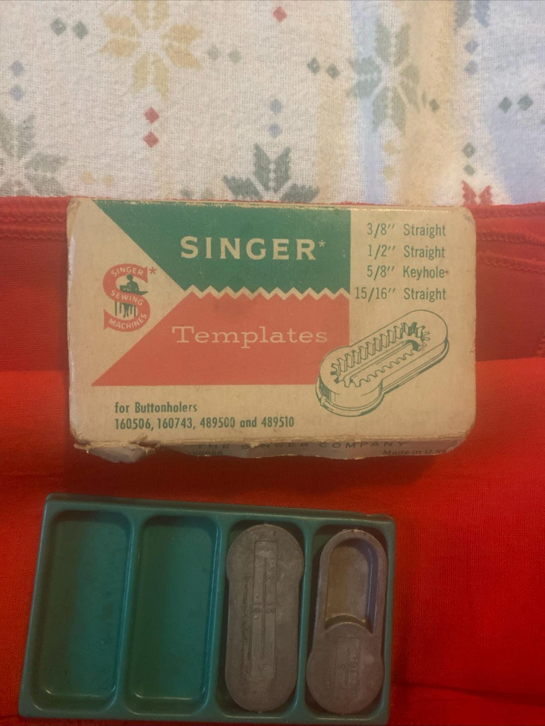 As is Singer Buttonholer Sewing Template Attachments 160506 Plus Tray 2 ...