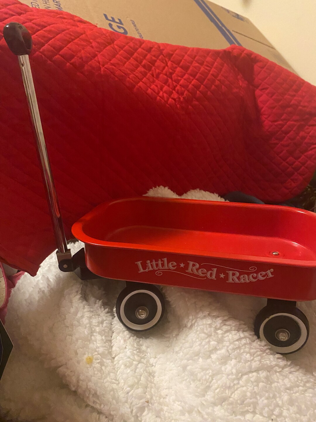 Smaller Little Red Racer Radio Flyer Miniature Toy Wagon Mini Play Pull ...