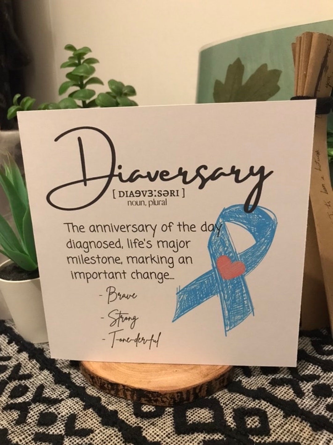 Happy Diaversary Card - Etsy UK