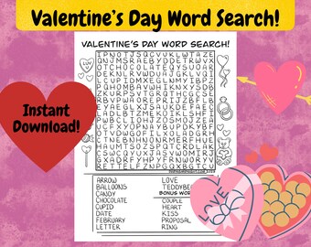 Valentine's Day Printable Activity Pages, Valentine Coloring Page and ...