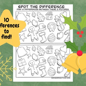 Spot the Difference Cookies - Etsy