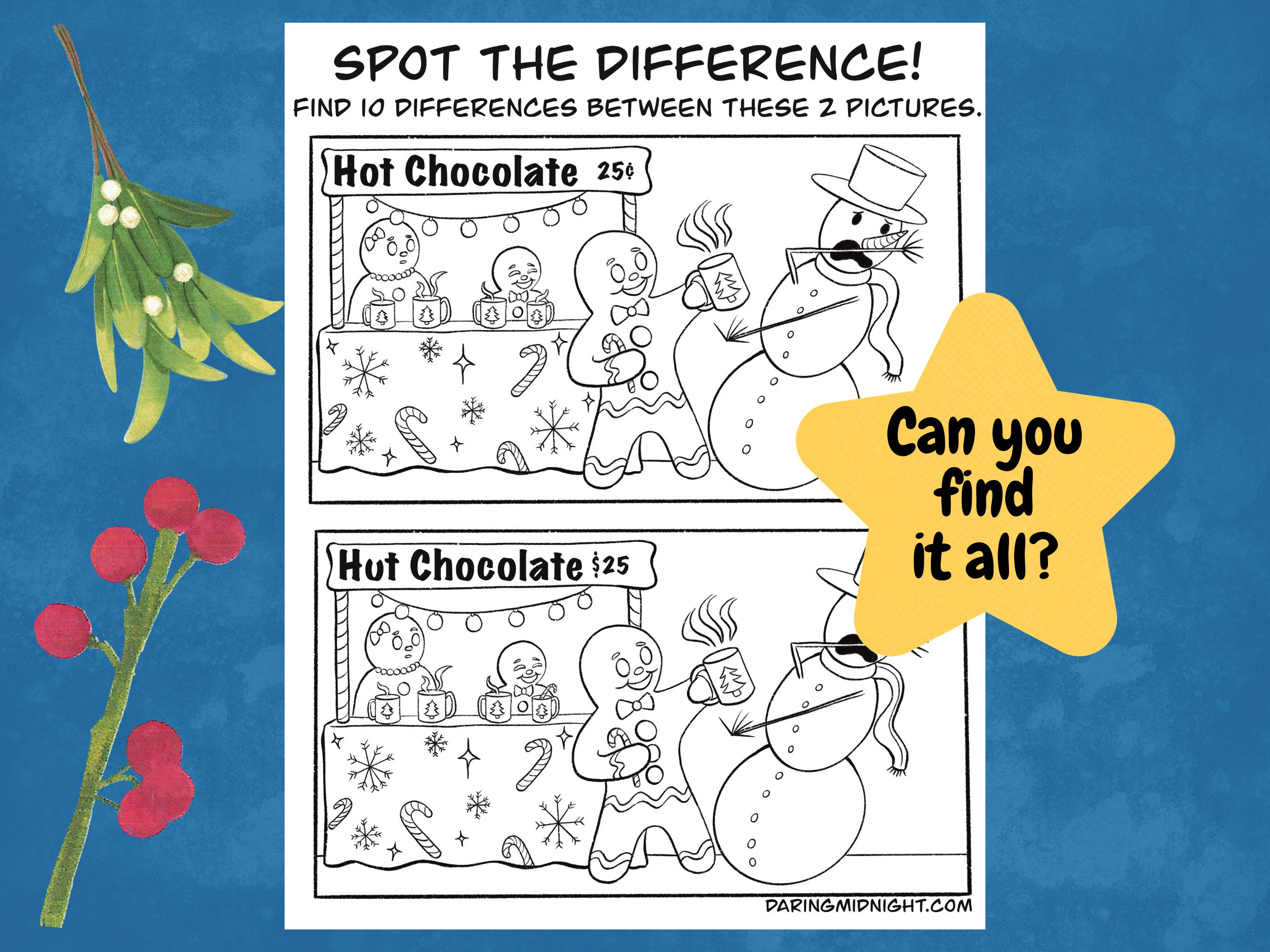 Spot the Difference Hot Chocolate - Etsy