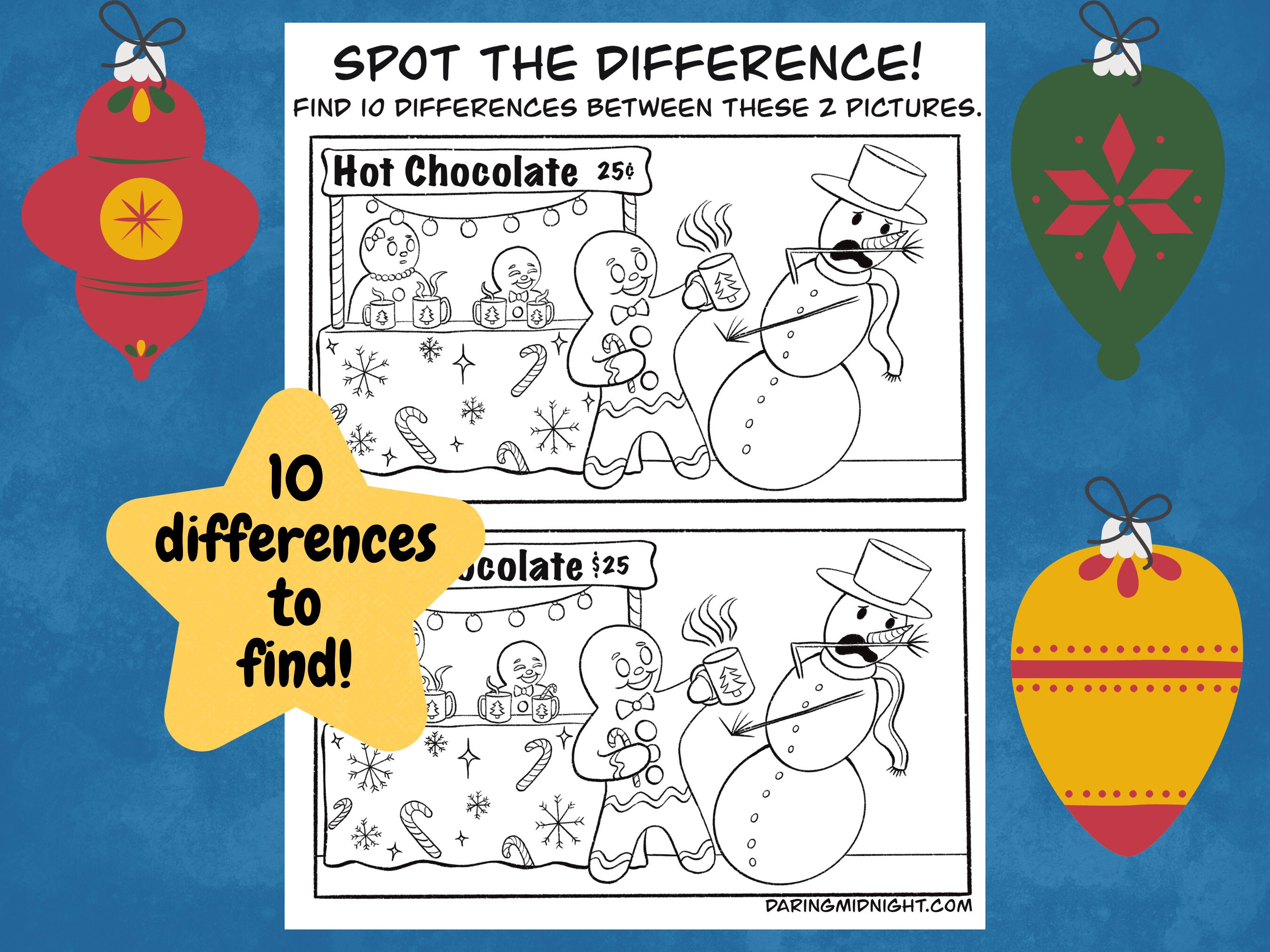Spot the Difference Hot Chocolate - Etsy