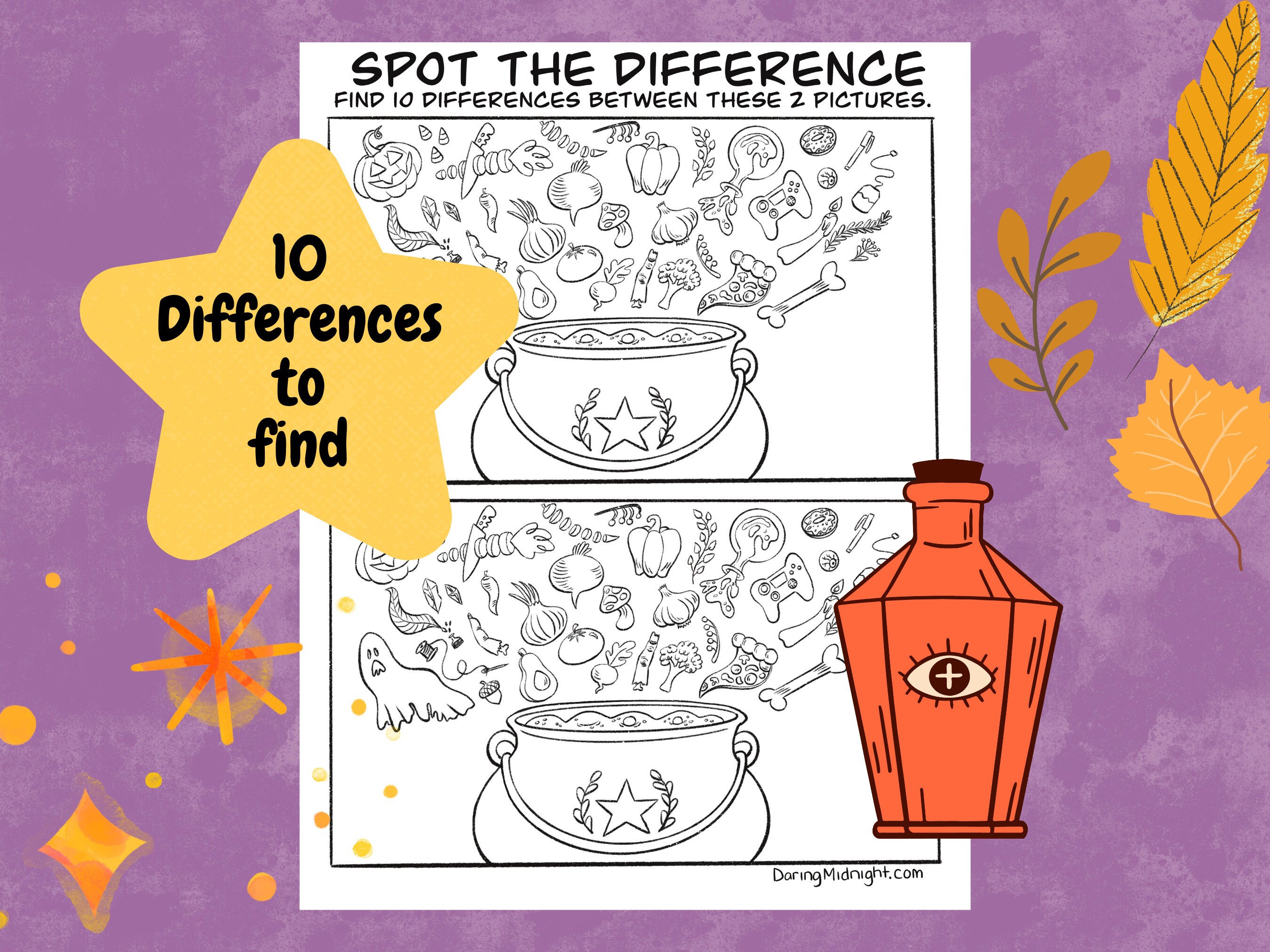 Spot the Difference Soup - Etsy