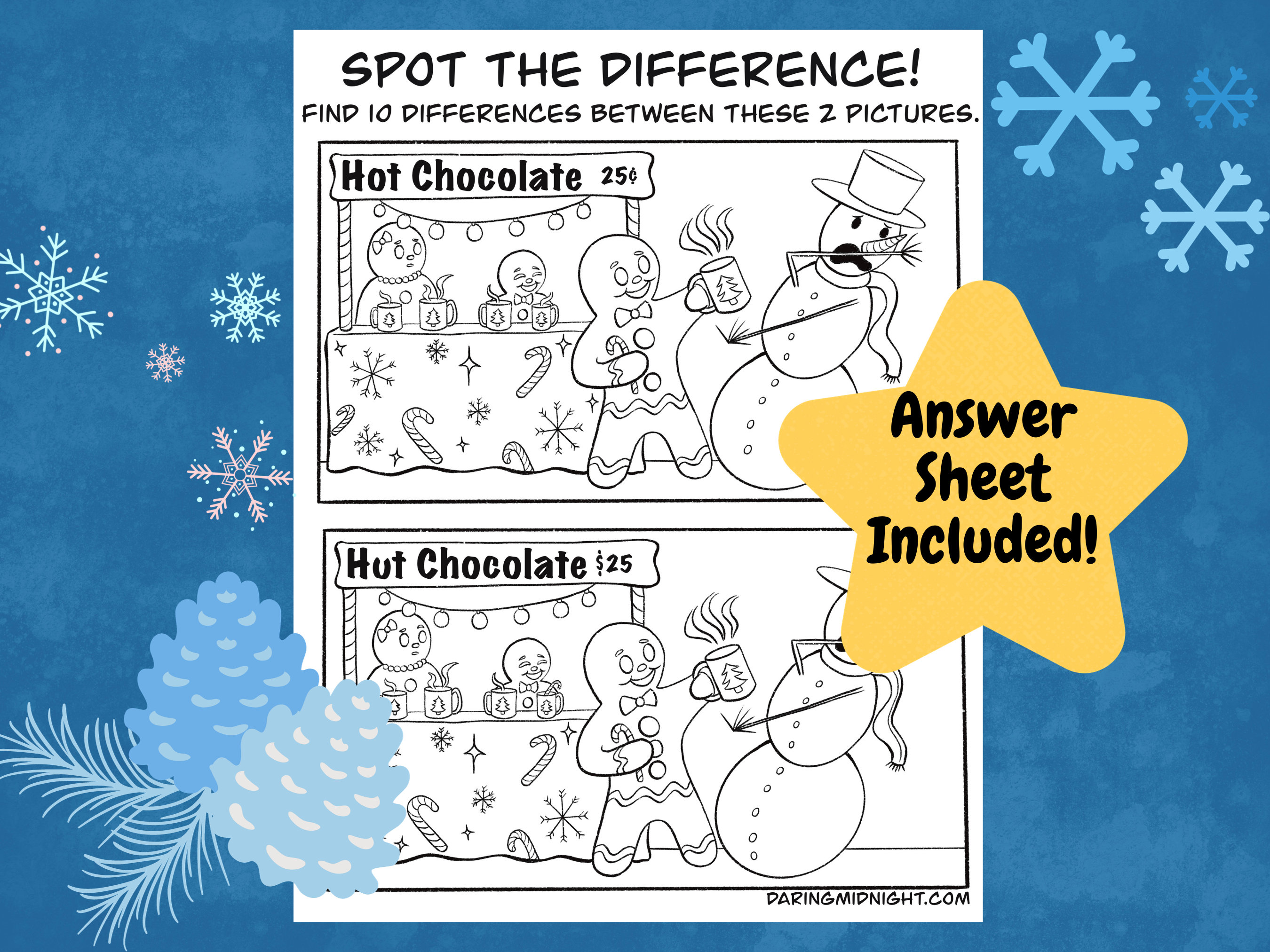 Spot the Difference Hot Chocolate - Etsy