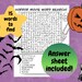 Horror Movie Word Search, Horror Movie Activity, Halloween PDF, Instant ...