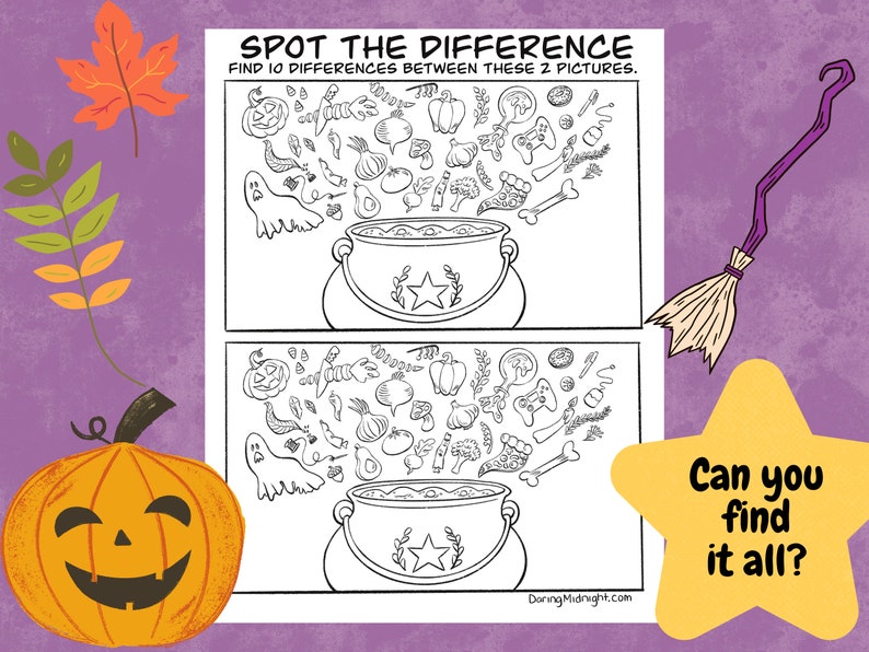 Spot the Difference Soup - Etsy