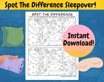 Spot the Difference Sports, Coloring Sheet, Instant Download, Printable ...