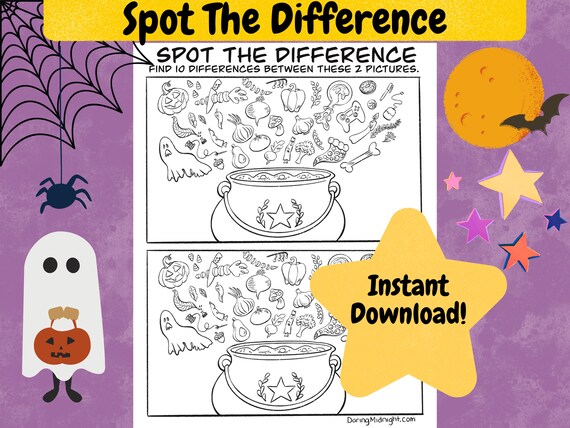 Spot the Difference Soup - Etsy