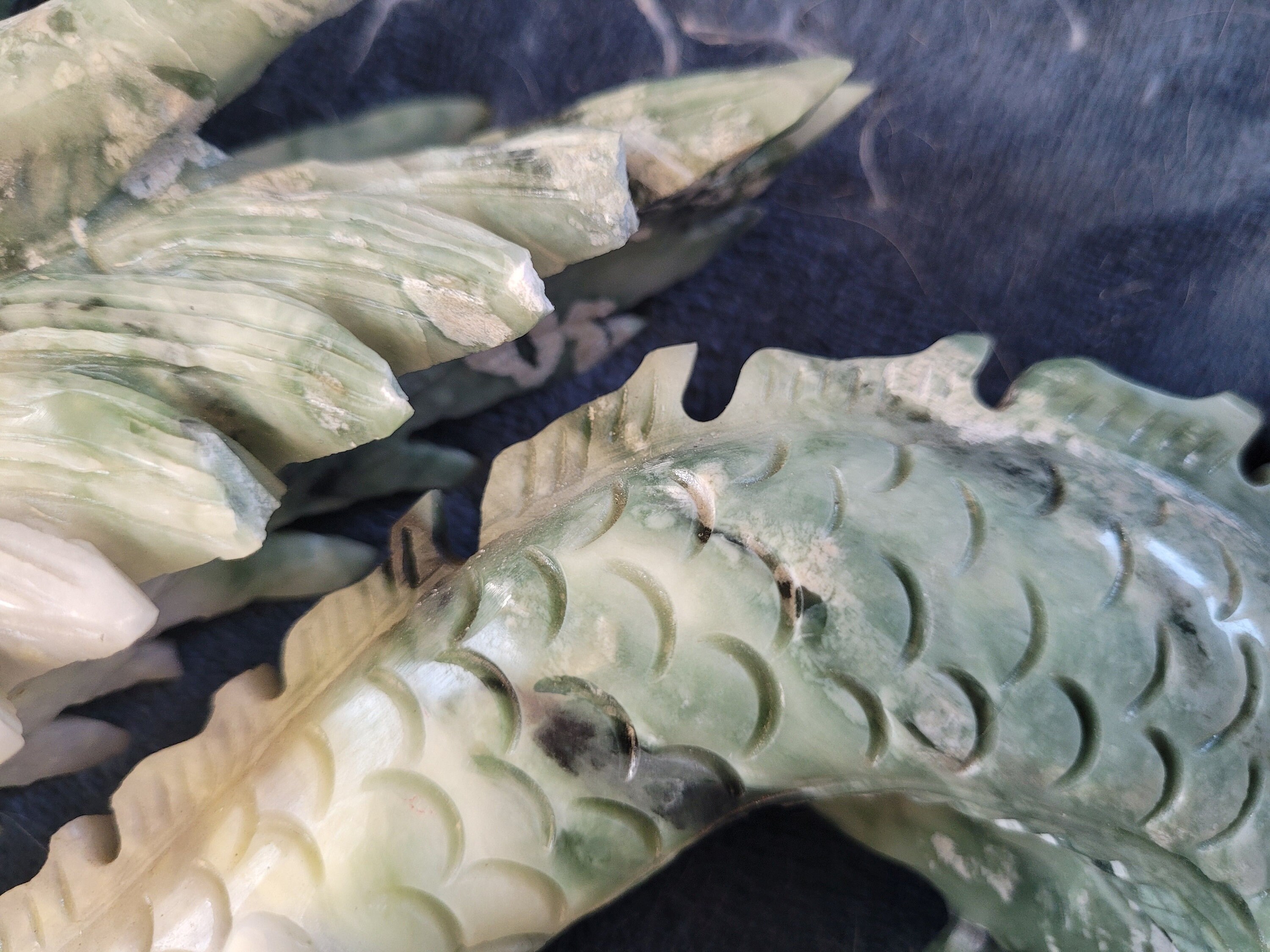 Vintage Jade Dragon Sculpture - Etsy