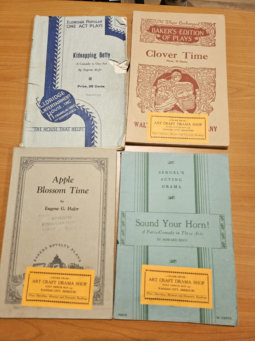 Set of 4 Stage Play Acting Script Books Circa 1930's - Etsy