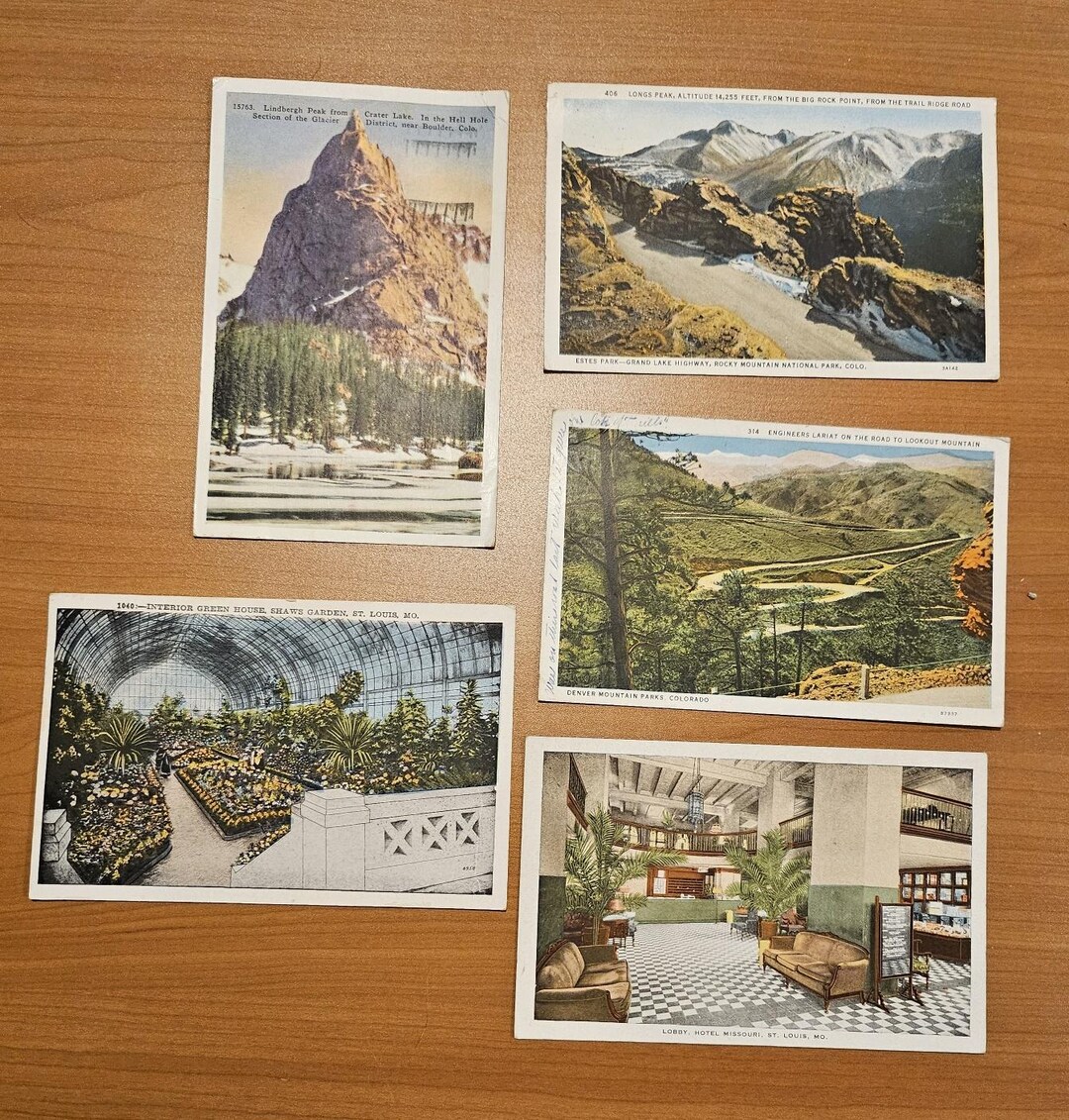 Set of 5 Postcards Each With 1 Cent Canceled Stamp - Etsy