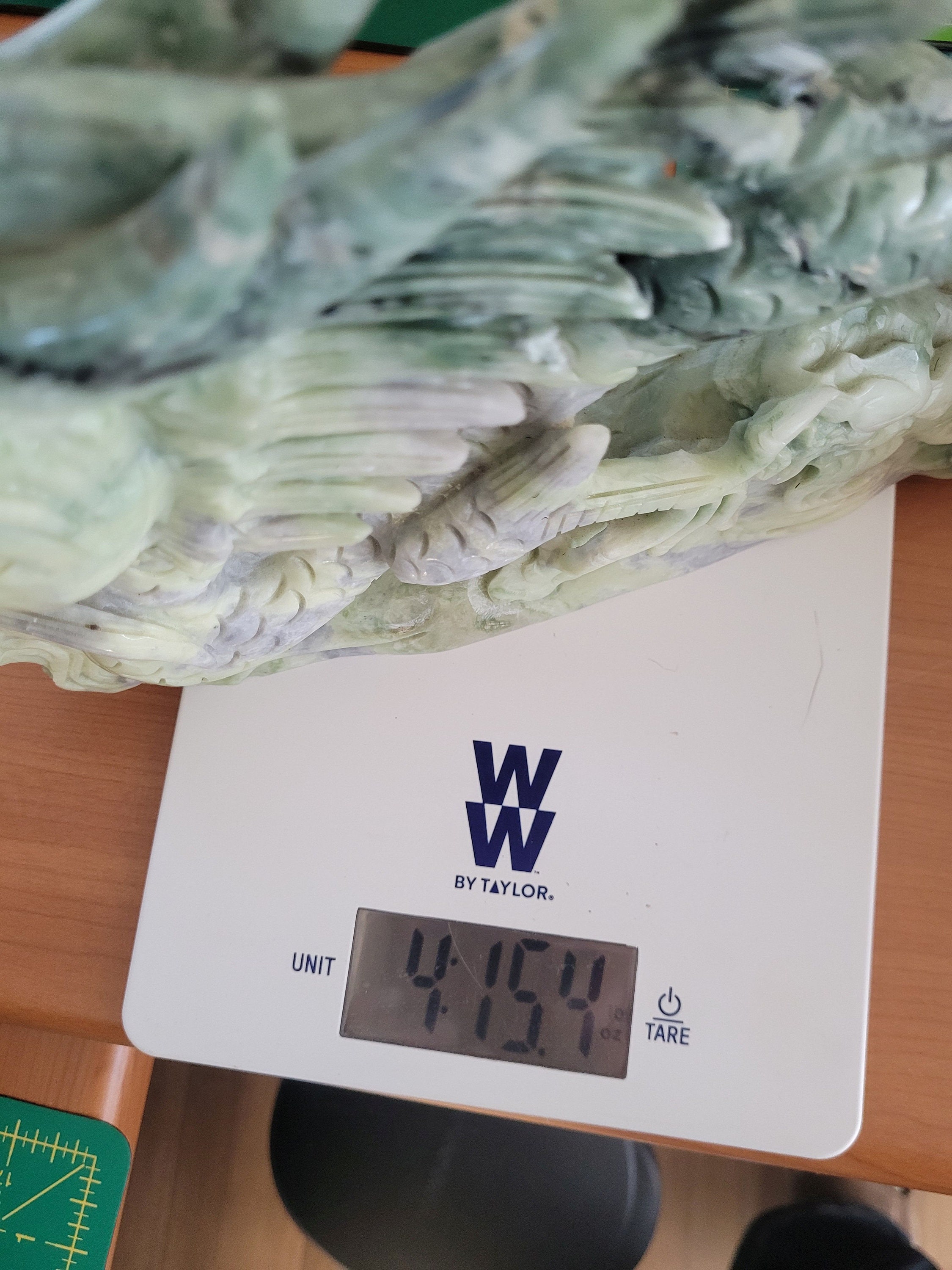 Vintage Jade Dragon Sculpture - Etsy