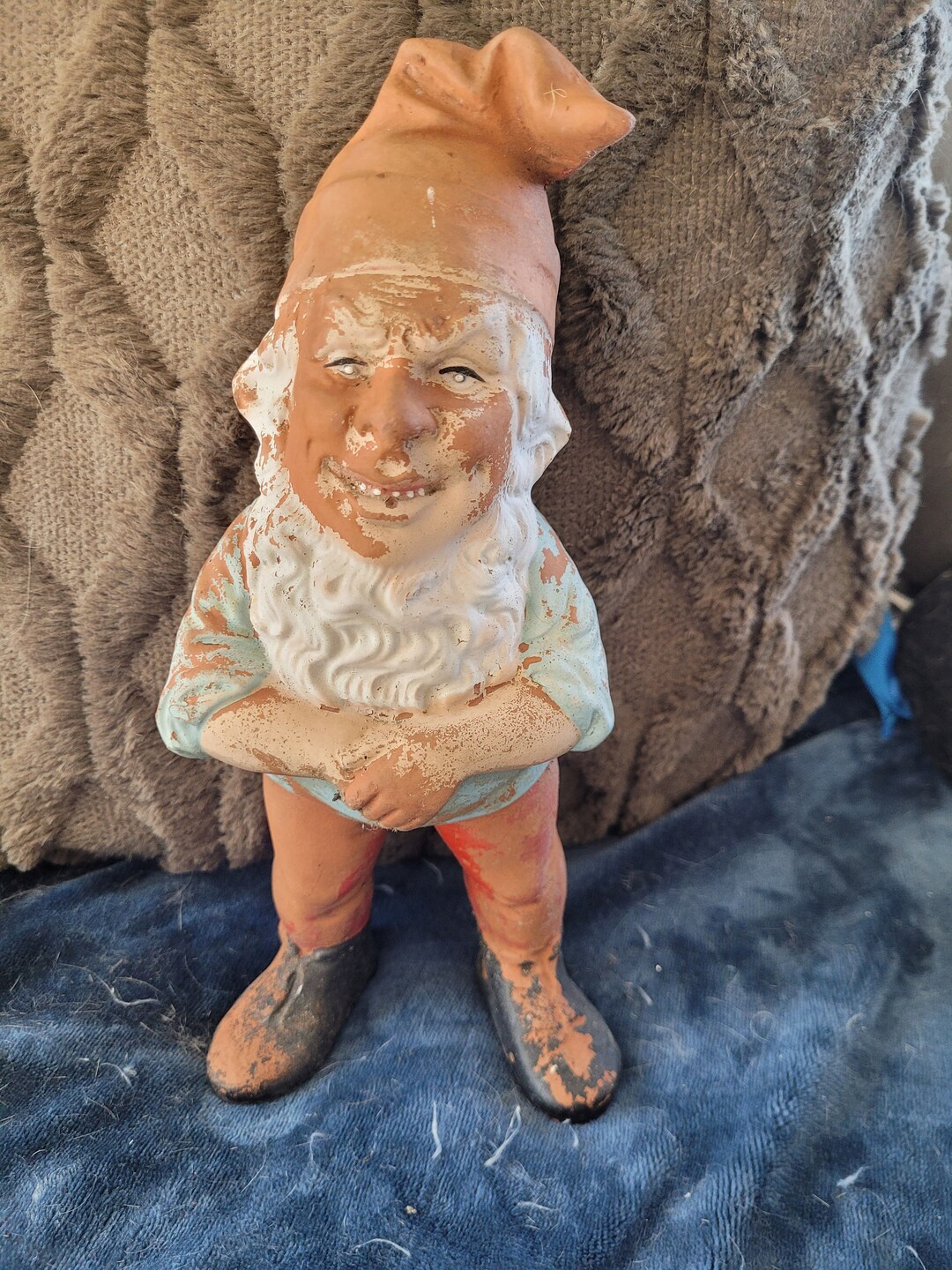 VTG. German Terra Cotta Garden Gnome - Etsy