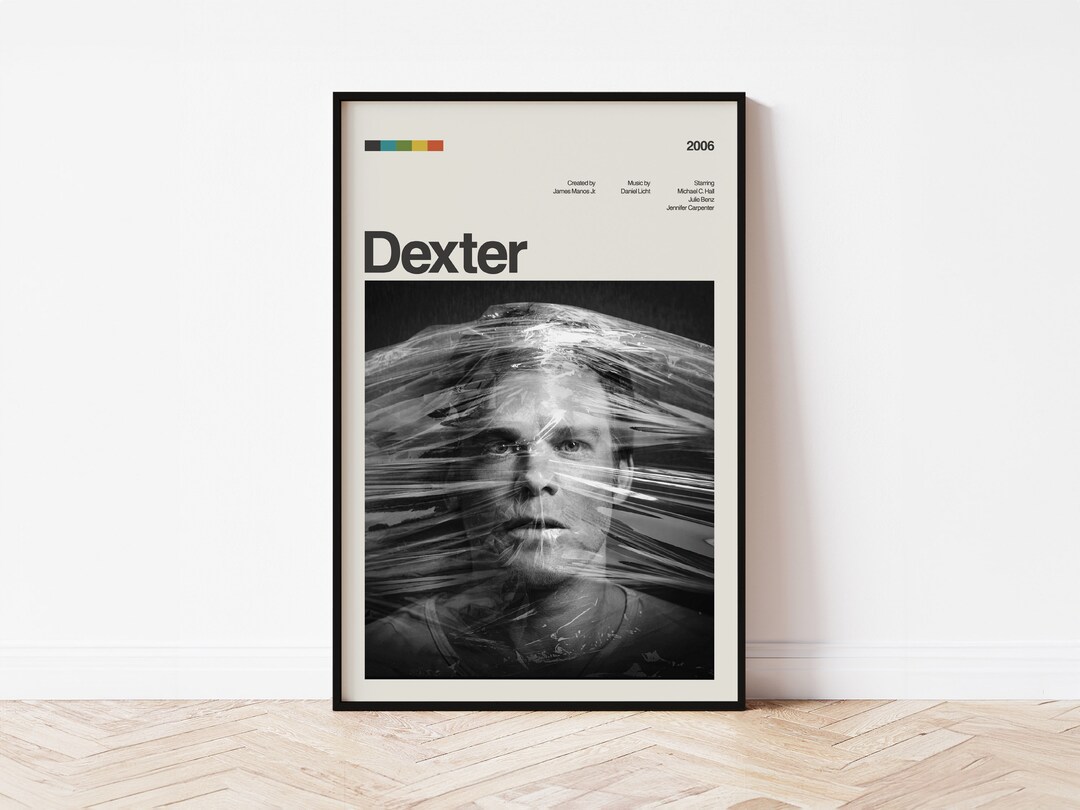 Dexter Tv Series Poster, Dexter Tv Show Print, Modern Tv Series Poster ...