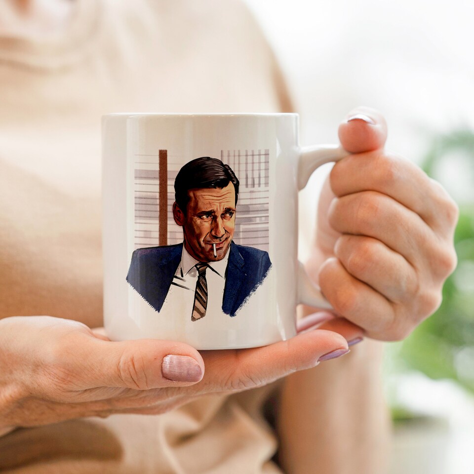 Mad Men Don Draper Coffee Mug Designed & Sold By Esther Lee