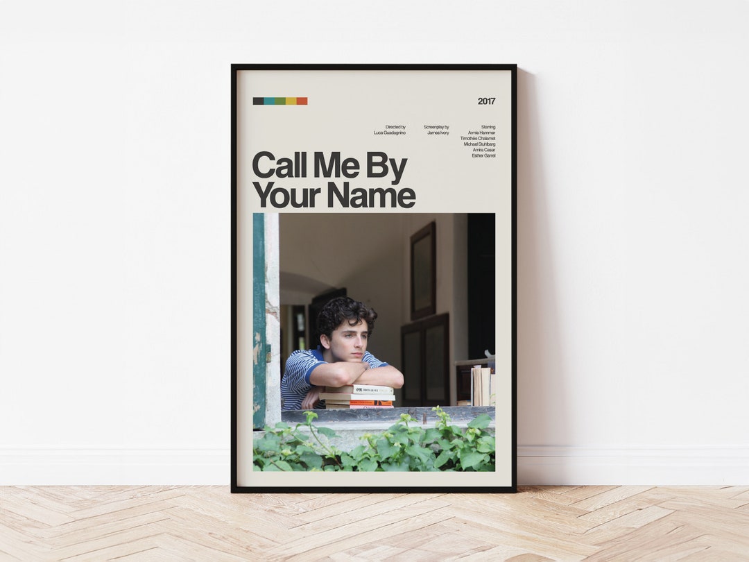 Call Me by Your Name Poster, Modern Movie Poster Print, Call Me by Your ...