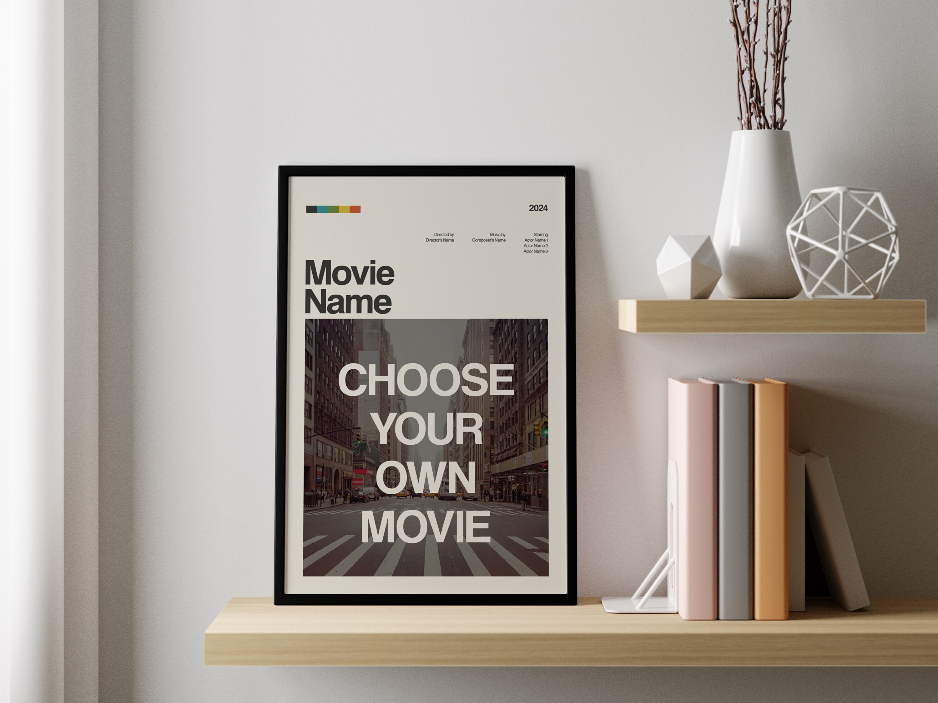 Custom Movie Poster, Modern Custom Poster Print, Customize Movie Poster ...