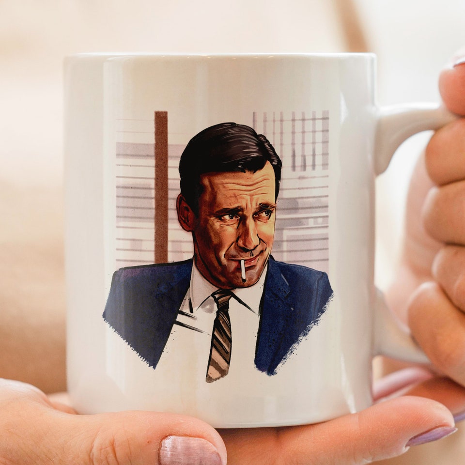 Mad Men Don Draper Coffee Mug Designed & Sold By Esther Lee