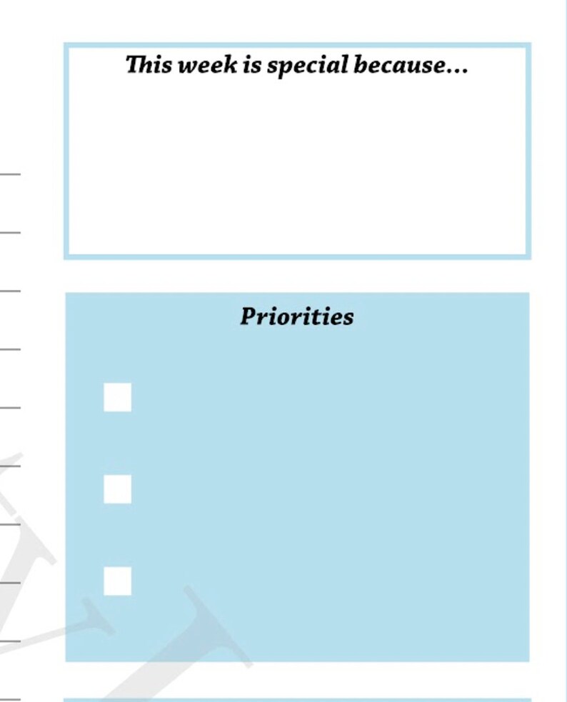Blue Weekly To-do List Digital Download Printable Pdf A4 - Etsy