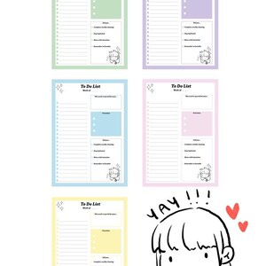 Pink Weekly To-do List Digital Download Printable Pdf A4 - Etsy