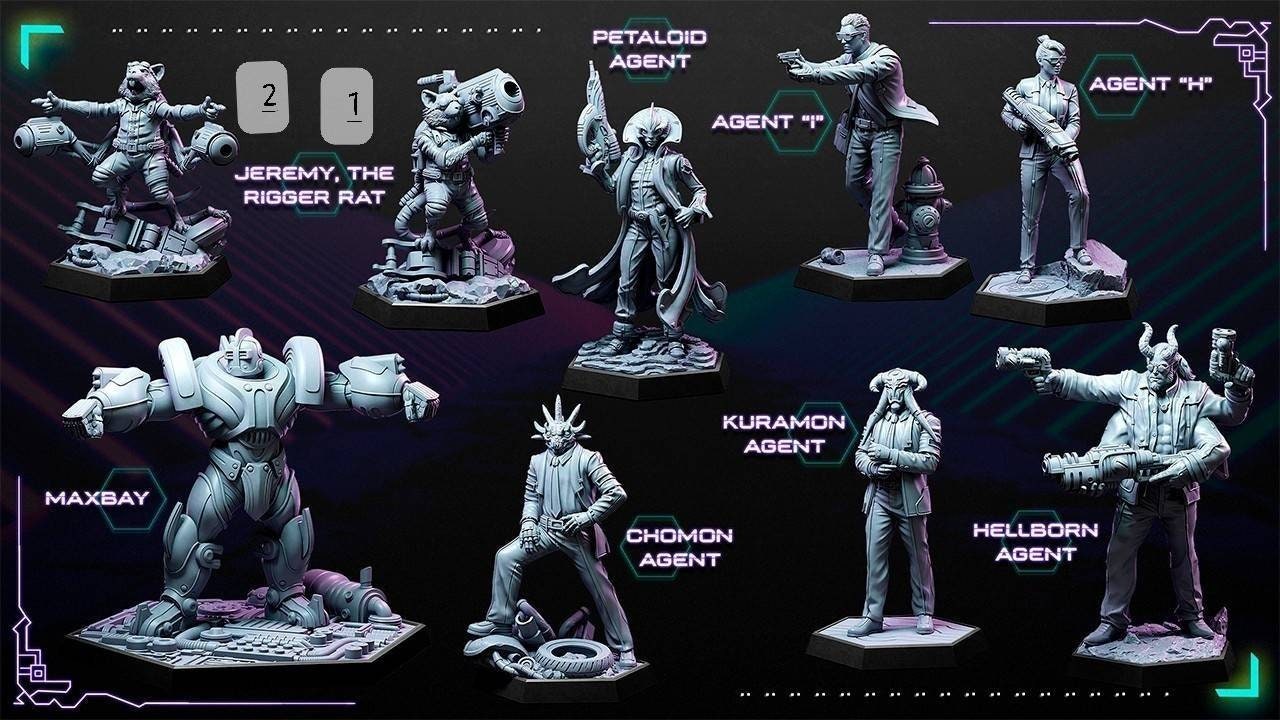 Sci-fi Resin War Gaming Figures for Painting - Etsy