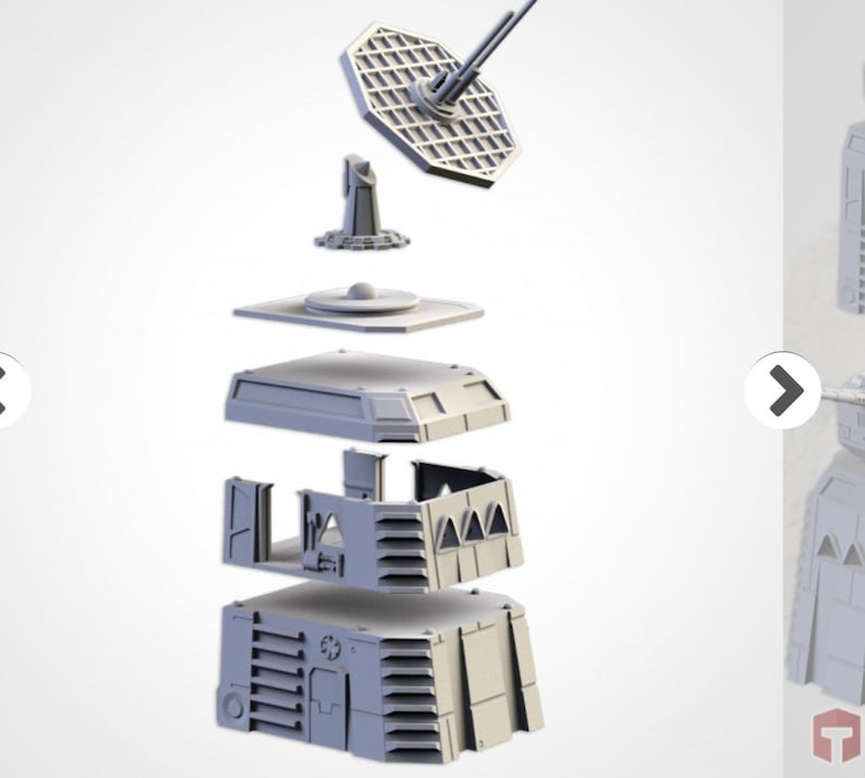 War Gaming Battle Tech Modular Defence Turrets by Txarli Factory - Etsy