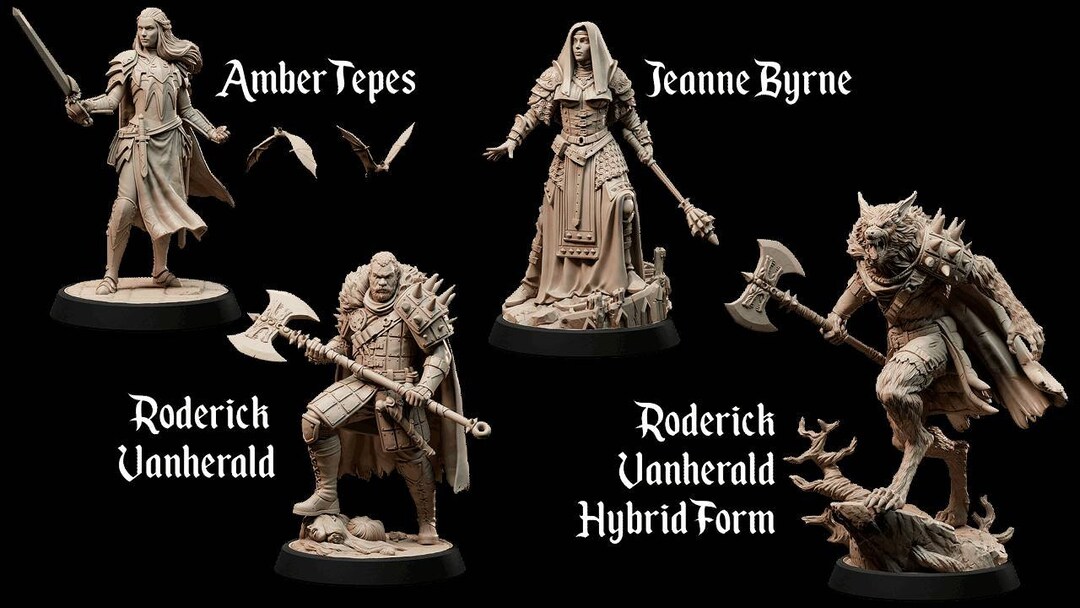 RPG Fantasy Resin Figures 32mm or 75mm for Painting - Etsy