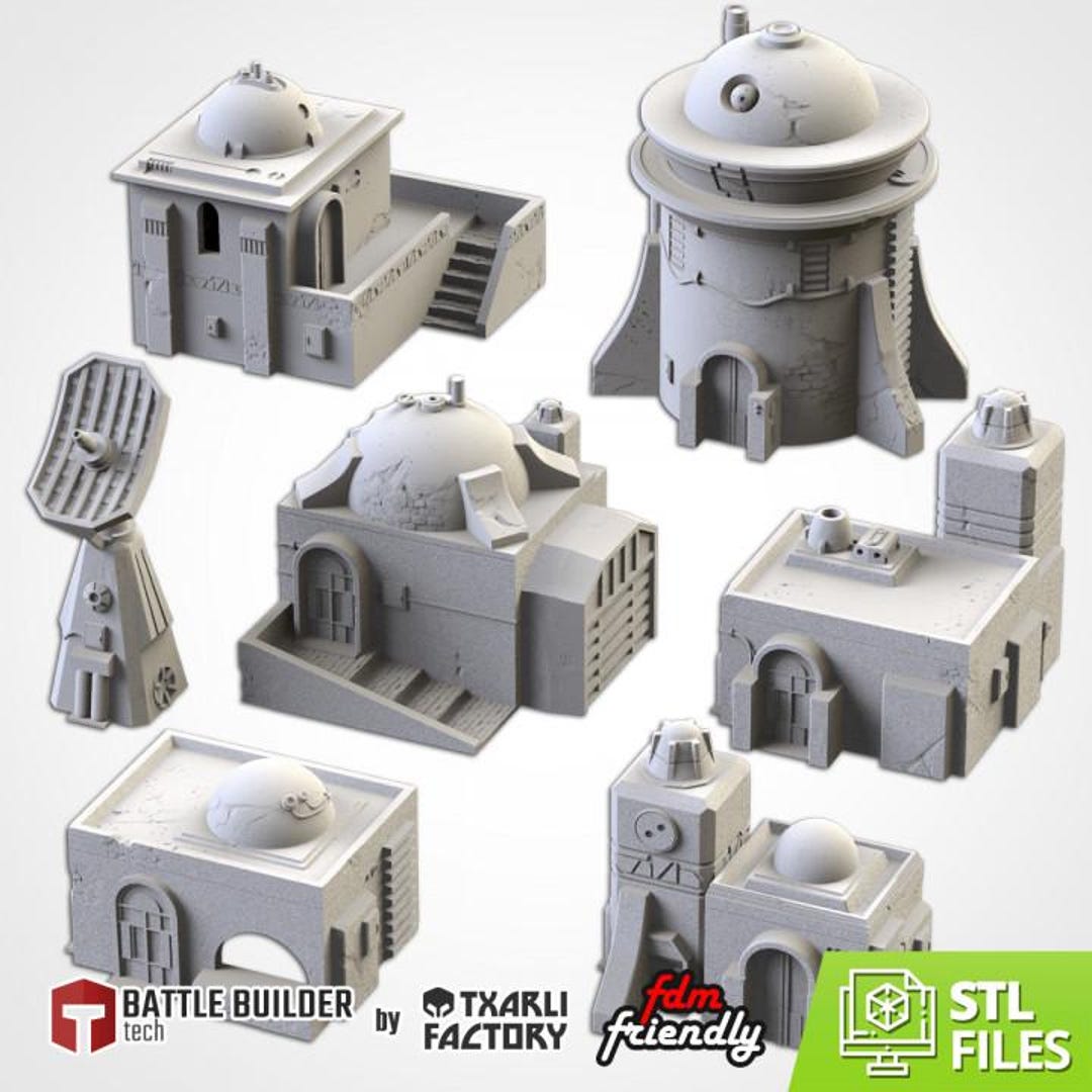 War Gaming Battle Tech Dessert Buildings - Etsy