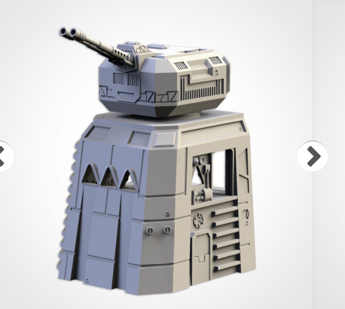 War Gaming Battle Tech Modular Defence Turrets by Txarli Factory - Etsy
