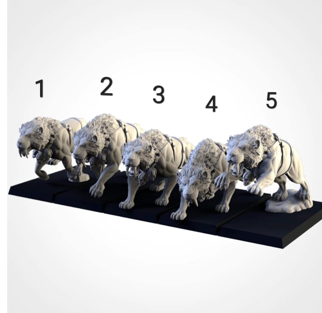 Sabertooth the 9th Age or Similar Games. RPG by Txarli Factory Resin ...