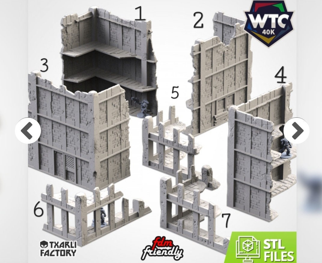 WTC 40k Terrain City Ruins by Battle Tech Txarli Factory - Etsy
