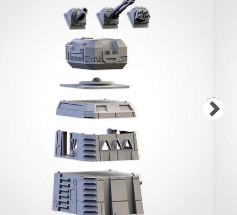 War Gaming Battle Tech Modular Defence Turrets by Txarli Factory - Etsy