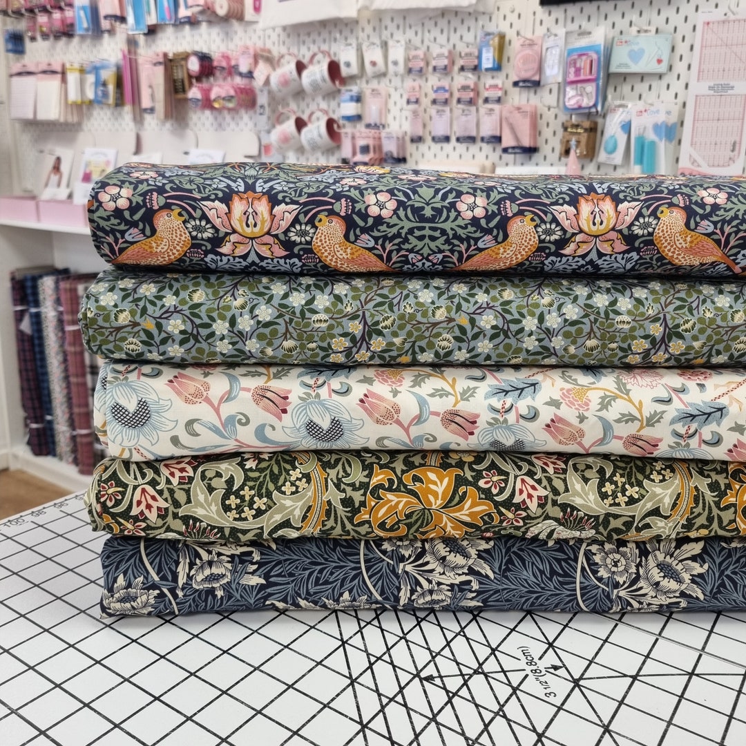 Traditional William Morris 100% Viscose Fabric - Etsy UK