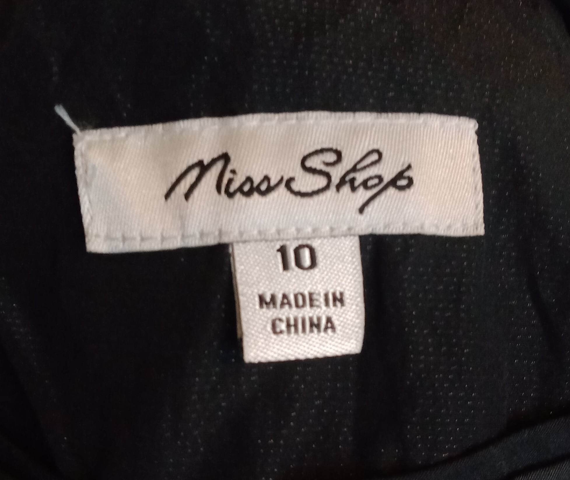 Myer Miss Shop Quality Black Lightweight Raincoat Button Front Pockets ...