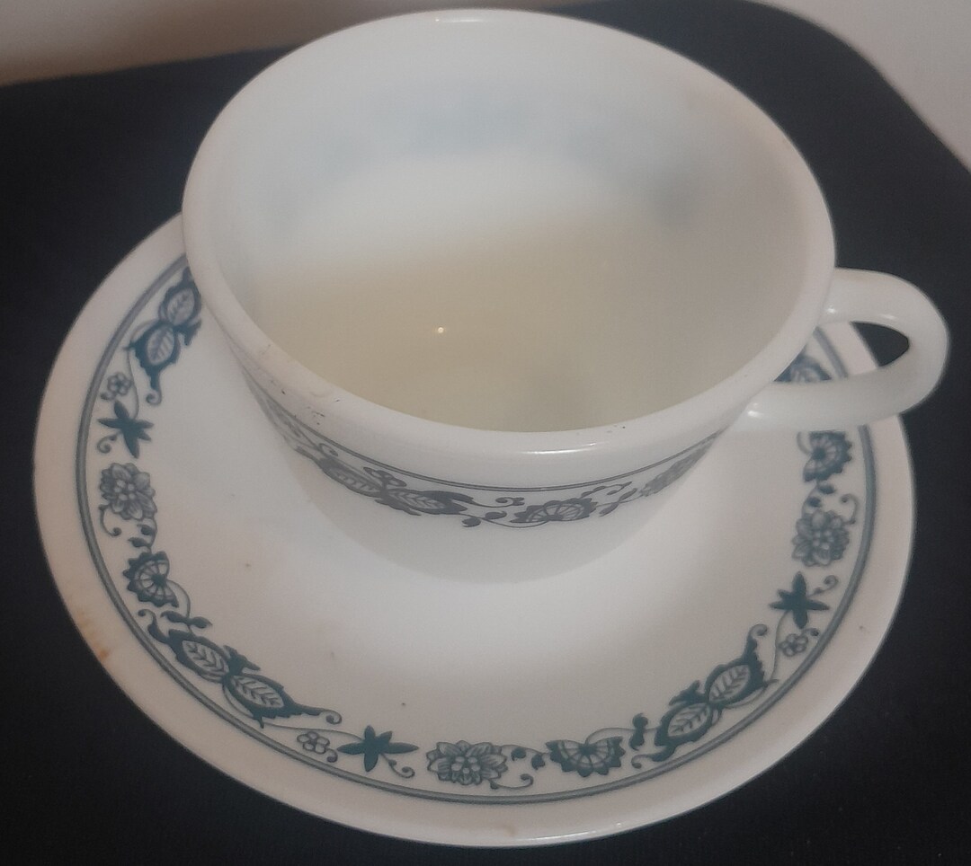 Rare Corelle Old Time Blue Onion Cup and Saucer Sets 6 Pieces - Etsy