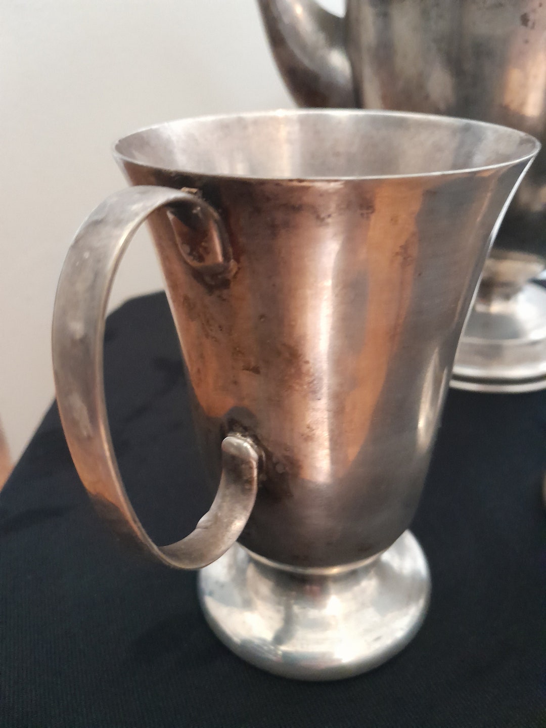 Hecworth 1940s Art Deco Silver Coffee Tea Pot With Mugs - Etsy