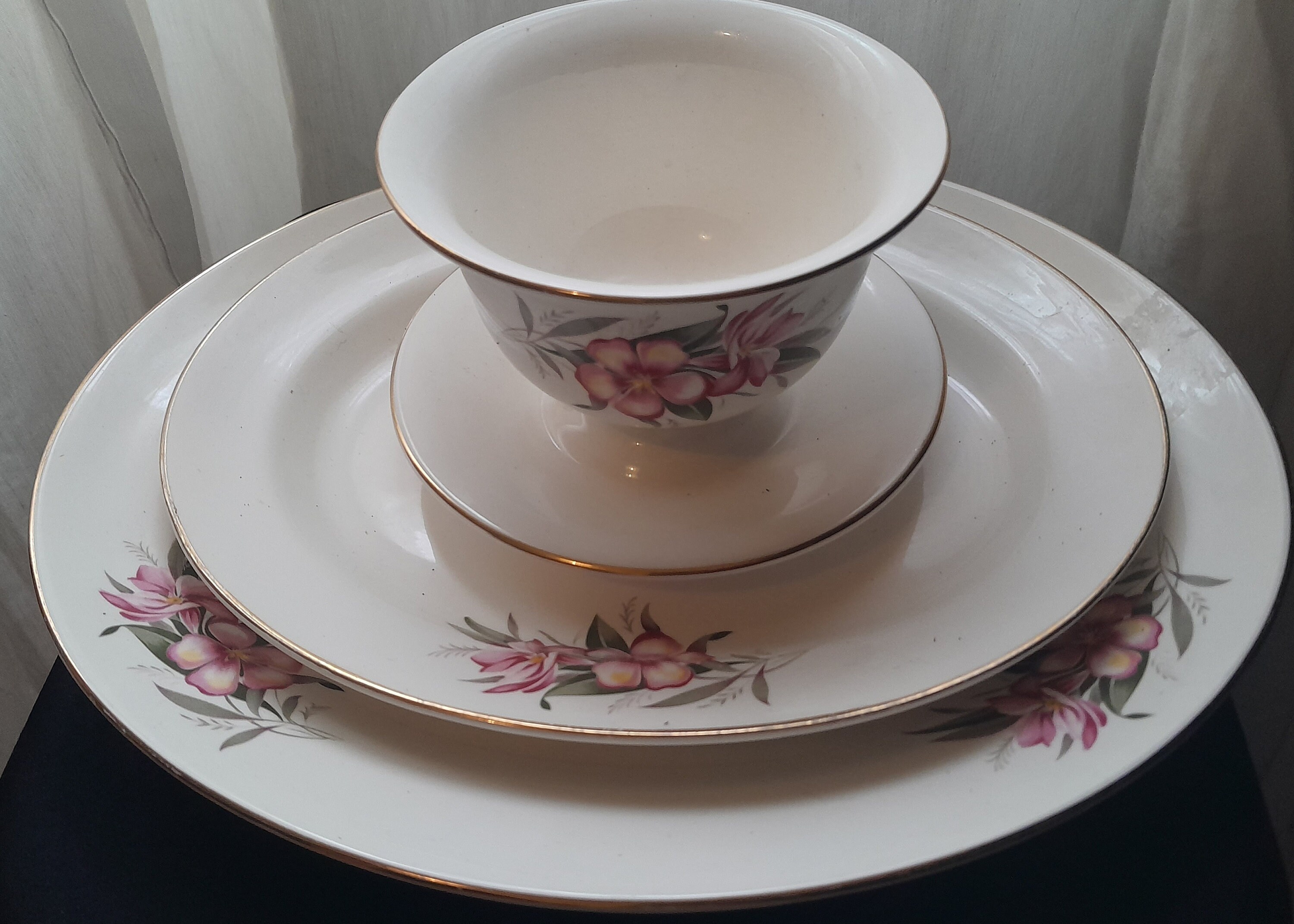 Egersund Norway 1920s Dining Set 3 Pieces Bowl With Plate, 2 Oval ...